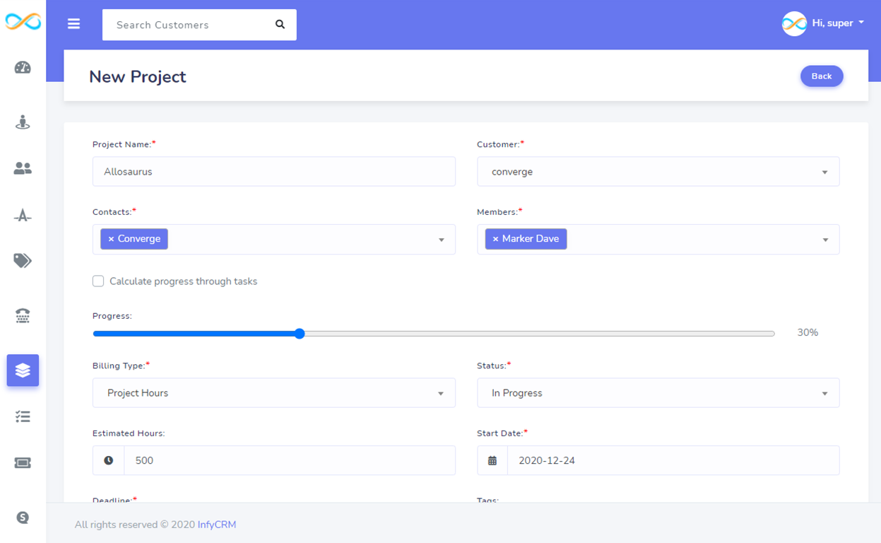 Powerful Laravel Crm For Sales Tasks Clients And Invoice Management By Infyomlabs